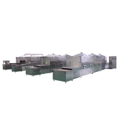 China Food Sterilization Microwave Freeze Drying Machine 20-200 kW Output with 16-170 kg/hr Dehydration Rate for sale