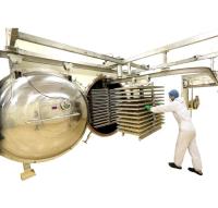 China 1000kg Industrial Freeze Drying Machine with 100m² Drying Area and 249KW Power Capacity for sale