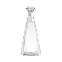 China Hot Stamping Surface Handling Most Popular Custom Logo Empty Glass Liquor Bottle for sale