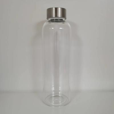China Hot Stamping Super High Borosilicate Material Water Cup with Stainless Steel Lid for sale