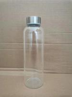 China Hot Stamping Super High Borosilicate Material Water Cup with Stainless Steel Lid for sale