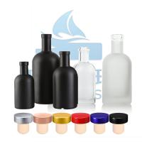 China Surface Handling Hot Stamping Glass Bottle for Liquor 500ml/750ml/1500ml Clear Design for sale