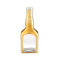 China Body Material Super Flint Glass 500ml Luxury Long Neck Tequila Glass Bottle for Bar for sale