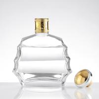 China Hot Stamping Surface Handling Short Neck Tequila Glass Bottle for Party Excellent for sale