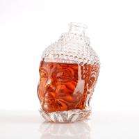 China 500ml Glass Bottle for Vodka Spirit Wine Nordic Twisted Liquor Bottles Customized Design for sale