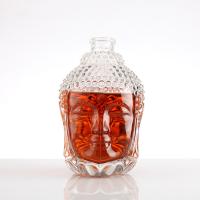 China 500ml Glass Bottle for Vodka Spirit Wine Nordic Twisted Liquor Bottles Customized Design for sale