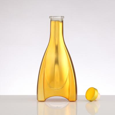 China Customized Empty Glass Bottles for Electrogilding Vodka Whisky Spirit Tequila Liquor for sale