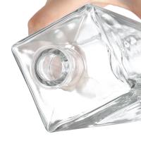 China Matte Glass Bottle for Whiskey Vodka Brandy Gin 100ml 200ml 375ml 500ml 750ml 1000ml for sale