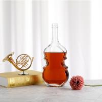 China 500ml Clear Round Glass Bottle for Liquor Whisky Spirits Vodka Gin Rum Brandy Bulk Sale for sale