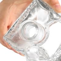 China High Flint 375ml Frosted Liquor Glass Bottle in with Customize Sealing Type for sale