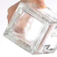 China High Flint 375ml Frosted Liquor Glass Bottle in with Customize Sealing Type for sale