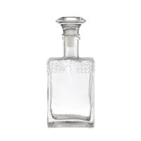 China High Flint 375ml Frosted Liquor Glass Bottle in with Customize Sealing Type for sale