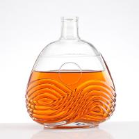 China Glass Beverages Tequila Rum Brandy Vodka Whiskey Gin Bottles made of Super Flint Glass for sale