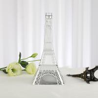 China 500ml Eiffel Tower Shape Glass Bottle with Cap Unique Design and Super Flint Glass for sale