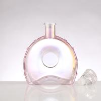 China Collar Material Aluminum Plastic PP Classic Design 750ml Empty Liquor Wine Glass Bottles for sale