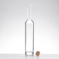 China Aluminum Plastic PP Collar 750ml Frosted Vodka Glass Bottle With Cork Cap High Demand for sale