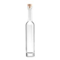 China Aluminum Plastic PP Collar 750ml Frosted Vodka Glass Bottle With Cork Cap High Demand for sale