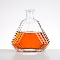 China 750ml Super Flint Glass Round Transparent Empty Liquor Wine Whisky Vodka Tequila Bottle for sale