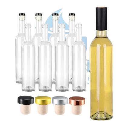 China 300mL 350mL 750mL Custom Wine Liquor Glass Bottle with Cap Super Flint Glass Hot Stamping for sale