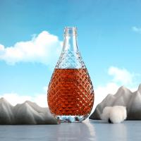 China Fancy Shape Empty Spirit Liquor Alcohol Glass Bottles Suitable for Beverage Industry for sale