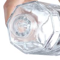 China 500ml Square Glass Screw Cap Bottle for Custom Made Vodka Tequila Transportation for sale