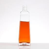 China Extra Flint Glass Gin Vodka Whisky Whiskey Tequila Bottle with Cork 500ml 700ml 750ml for sale