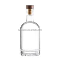 China Transparent Colored Glass Wine Bottles 500ml 700ml 750ml Perfect for Liquor Packaging for sale