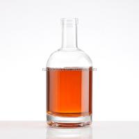 China Transparent Colored Glass Wine Bottles 500ml 700ml 750ml Perfect for Liquor Packaging for sale