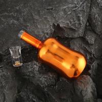 China Customized Electroplating 500 ml 700 ml 750 ml Gin Vodka Whisky Whiskey Tequila Bottle with Cork Ideal for sale