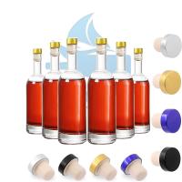 China 200ml Round Empty Mini Wine Bottles Mini Liquor Bottle for Customized Production Line for sale