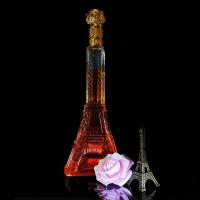China Customize 500ml 700ml Eiffel Tower Shape Liquor Wine Glass Bottle with Custom Sealing for sale