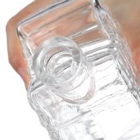 China Girls' Super Flint Glass Star Shaped Liquor Bottle with Aluminum Plastic PP Collar for sale