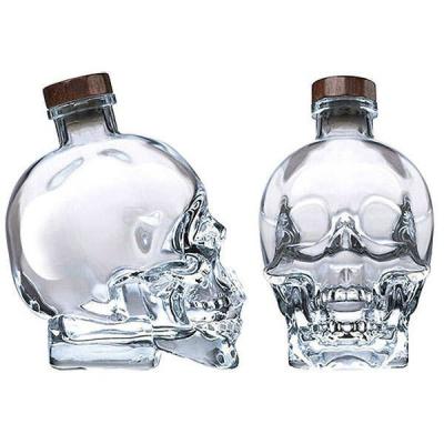 China 500ml OEM/ODM Super Flint Glass Spirit Liquor Rum Bottle with Hot Stamping Design for sale