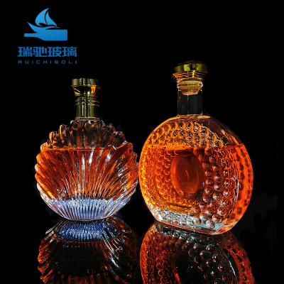 China Super Flint Brandy Glass Bottle with Cork The Ultimate Beverage Packaging Solution for sale