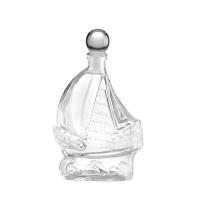 China 500ml 750ml Shaped Liquor Bottle with Cork Made of Super Flint Glass Material for sale