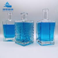 China Offer for Square Empty Glass Bottles of Whiskey Vodka and Gin Customize Sealing Type for sale