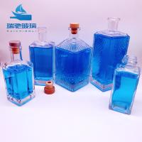 China Offer for Square Empty Glass Bottles of Whiskey Vodka and Gin Customize Sealing Type for sale