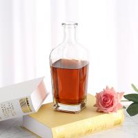 China Ideal Super Flint Extra White Gin Vodka Whiskey Empty 750ml 500ml Liquor Glass Bottle with Cork for sale