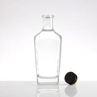 China Ideal Super Flint Extra White Gin Vodka Whiskey Empty 750ml 500ml Liquor Glass Bottle with Cork for sale