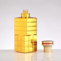 China 500ml 750ml Custom Electroplate Wine Glass Bottle within for Beverage Industrial for sale