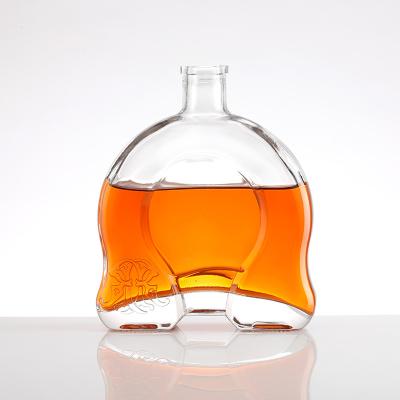 China Unique Design 700ml Vodka Glass Bottles for Lids Customize Sealing Type and Well Sealed for sale