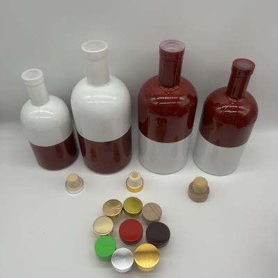 China Customize Sealing Type 500ml Empty Glass Bottle for Gin Vodka Whisky Tequila Liquor for sale