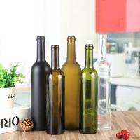 China 187ml 375ml 500ml 700ml 750ml Clear Empty Bordeaux Shape Wine Glass Bottle Red Wine Bottle for sale