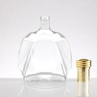 China Aluminum Plastic PP Collar Super Flint Glass 750ml Bottles for Whisky Vodka Brandy for sale