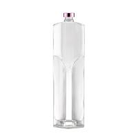 China 750ml Customized Design Glass Spirits Bottle with Hot Stamping Surface Handling for sale