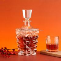 China Hot Stamping 350ml 700ml Super Flint Glass Vodka Whiskey Bottles with Different Sizes for sale
