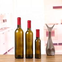 China Hot Stamping 750ml Glass Burgundy Wine Bottle for Selling Best Empty Packaging for sale