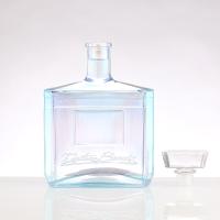 China Stylish Super Flint Glass 200ml 375ml 500ml 700ml 750ml 1000ml Vodka Wine Glass Bottles for sale
