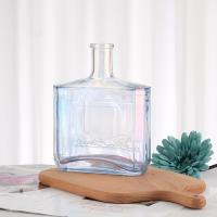 China Stylish Super Flint Glass 200ml 375ml 500ml 700ml 750ml 1000ml Vodka Wine Glass Bottles for sale