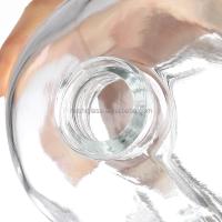 China Champagne Custom Unique Special Shape 500ml 750ml Glass Skull Liquor Spirits Bottle for sale